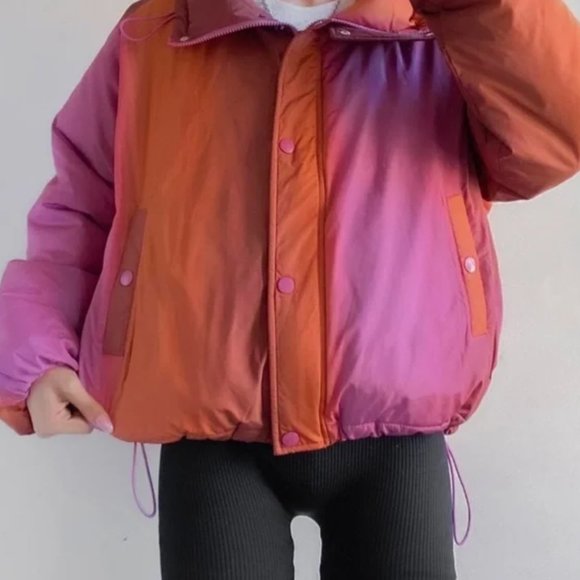 BDG | Jackets & Coats | New Urban Outfitters Bdg Gradient Puffer Bomber ...